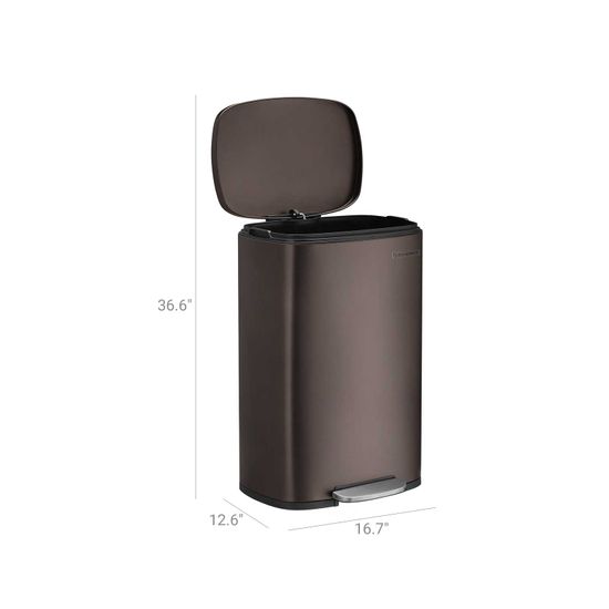 Brown Kitchen Trash Can - Trash Can | SONGMICS