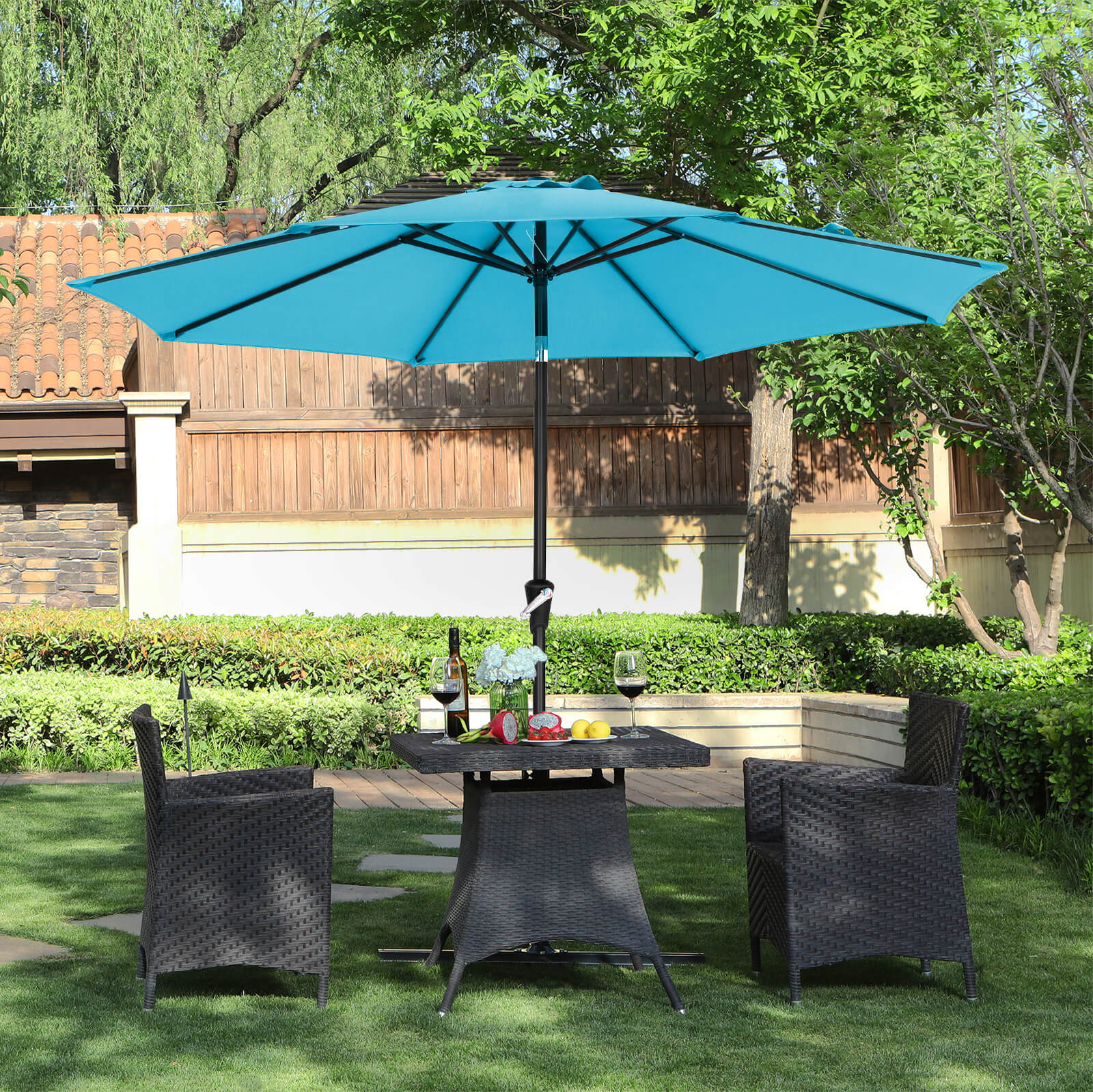 Turquoise Patio Umbrella