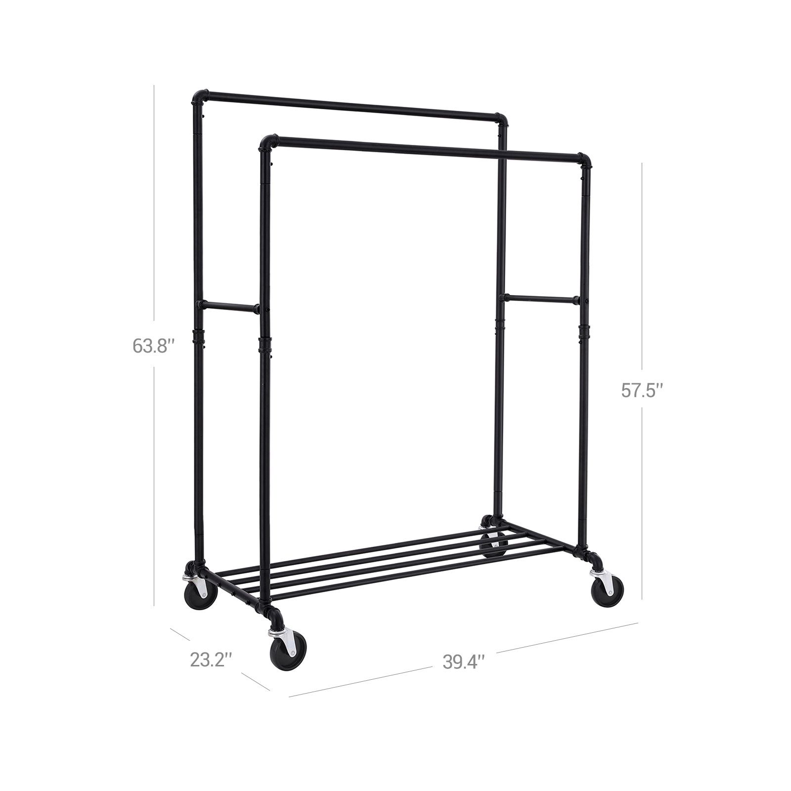 Industrial Pipe Clothes Rack