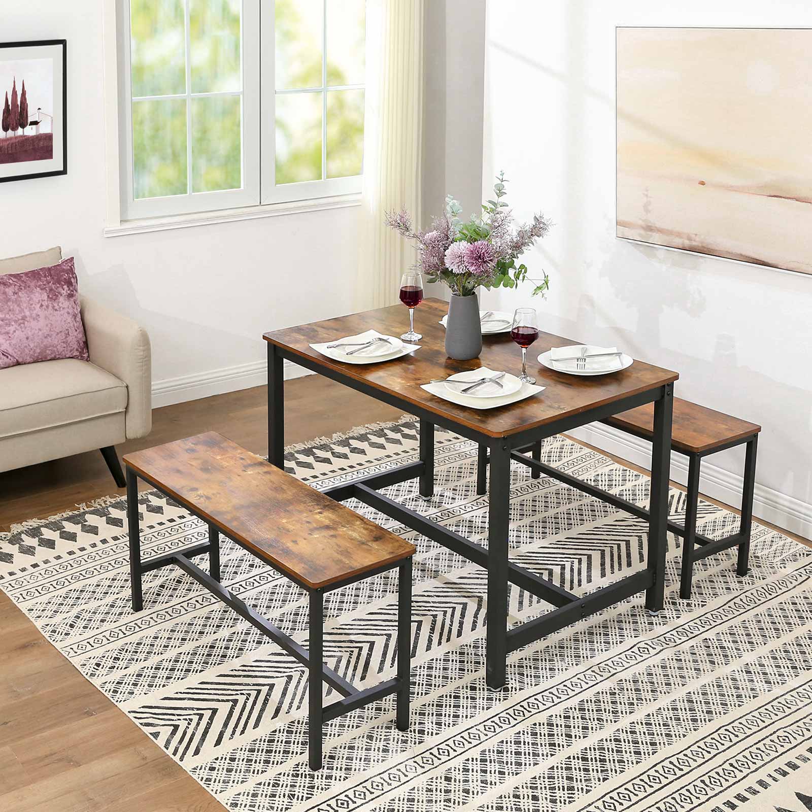 Double Table Benches - Dining Chair | VASAGLE by SONGMICS