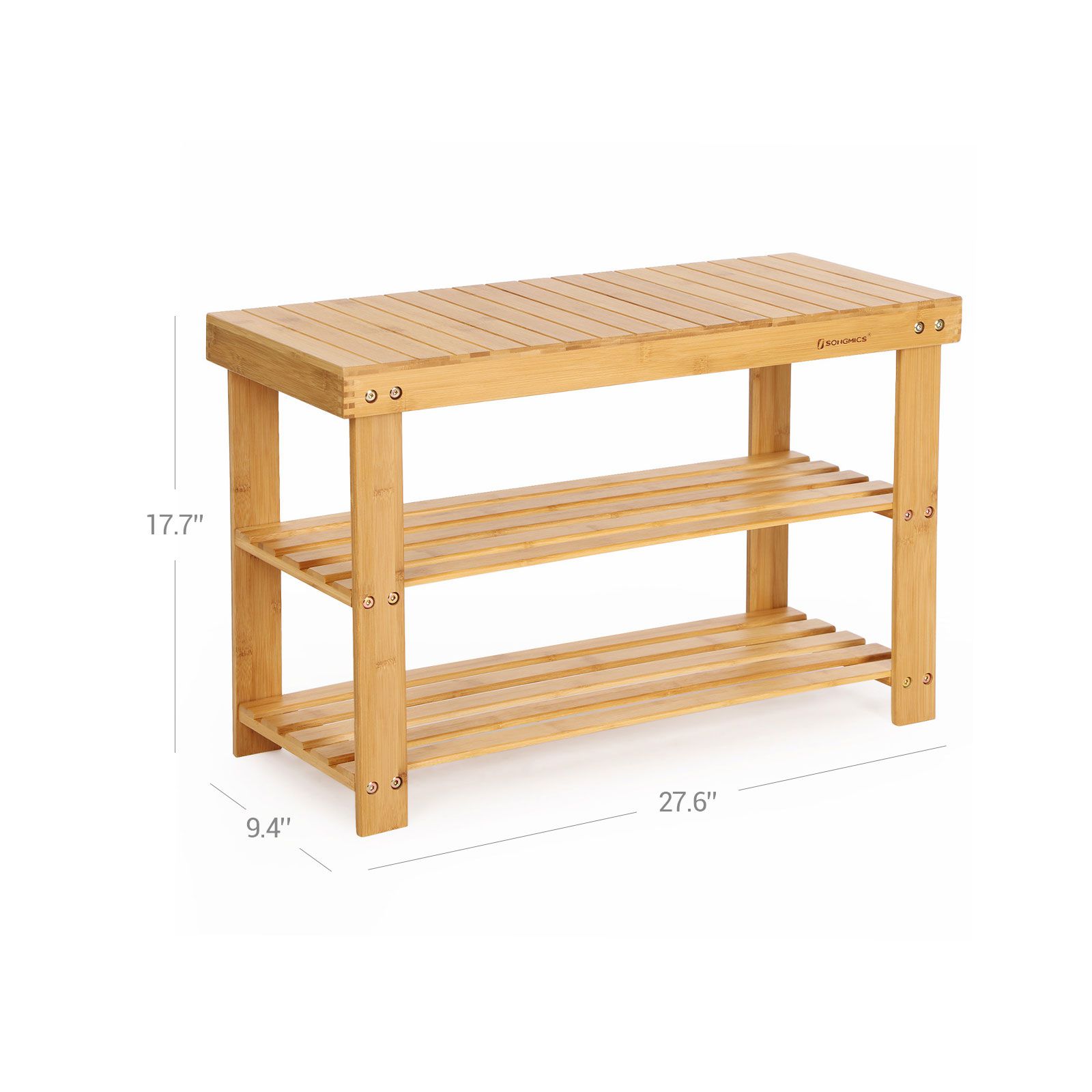 Bamboo Shoe Bench - Shoe Bench | SONGMICS