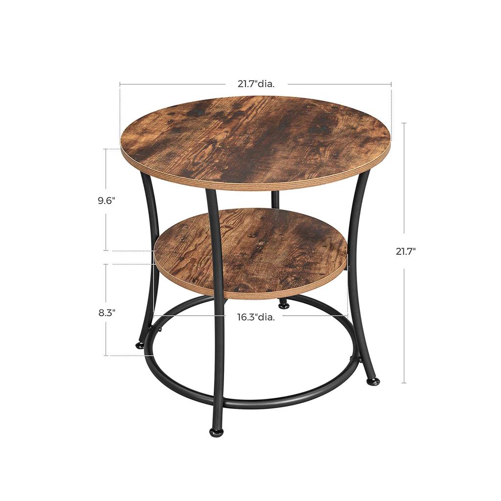 2 Layers End Table - End Table | VASAGLE by SONGMICS