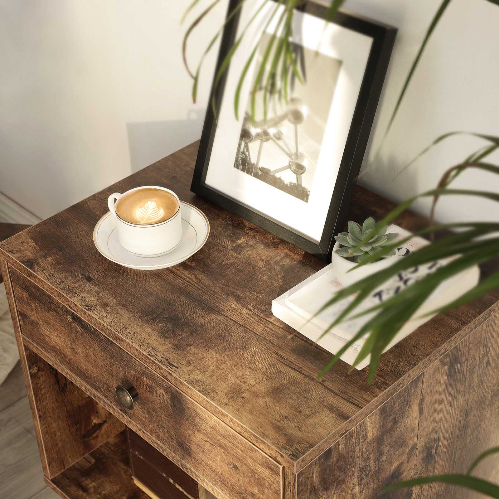 Open Compartment End Table - End Table | VASAGLE by SONGMICS