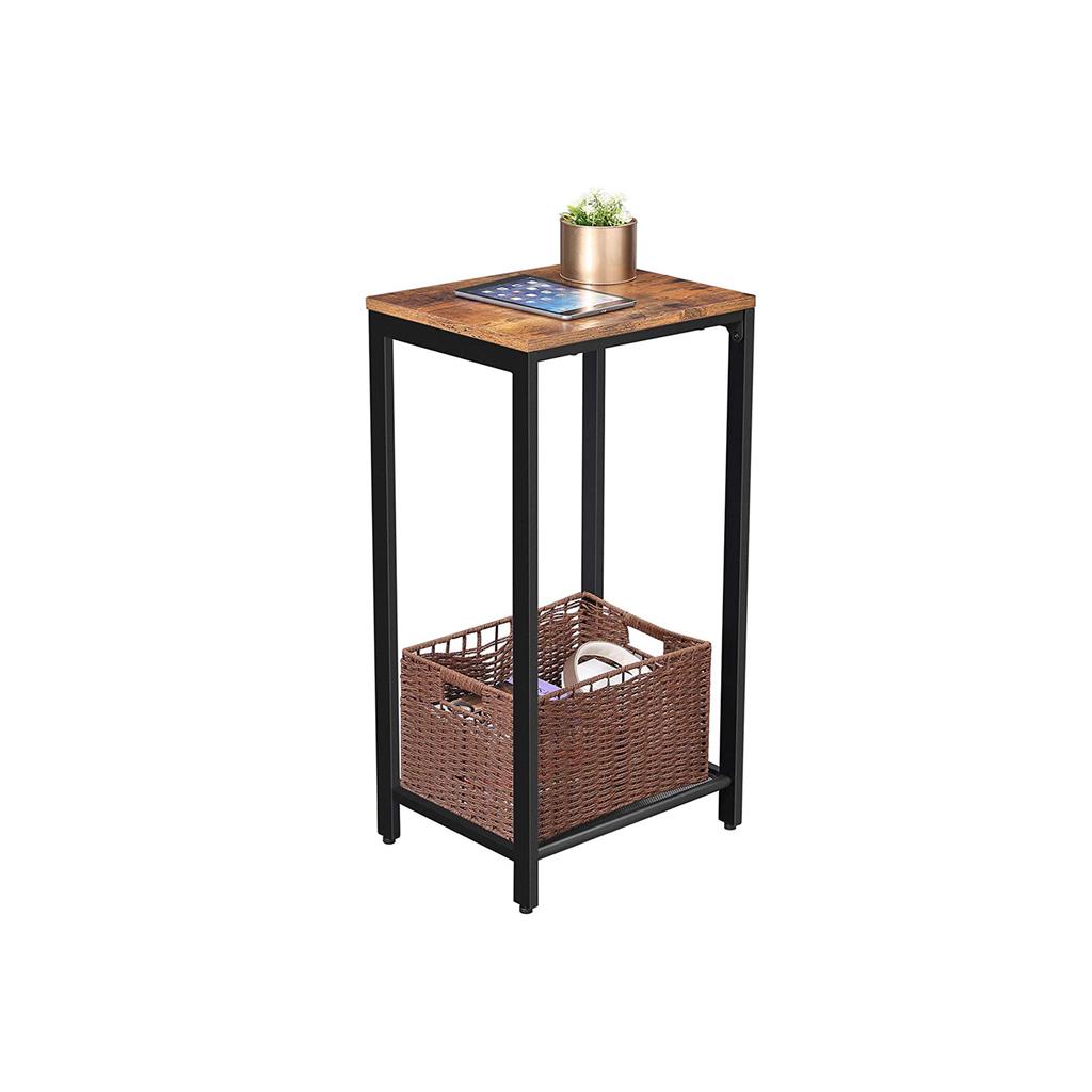 Mesh Shelf Telephone Table - Console Table | VASAGLE by SONGMICS