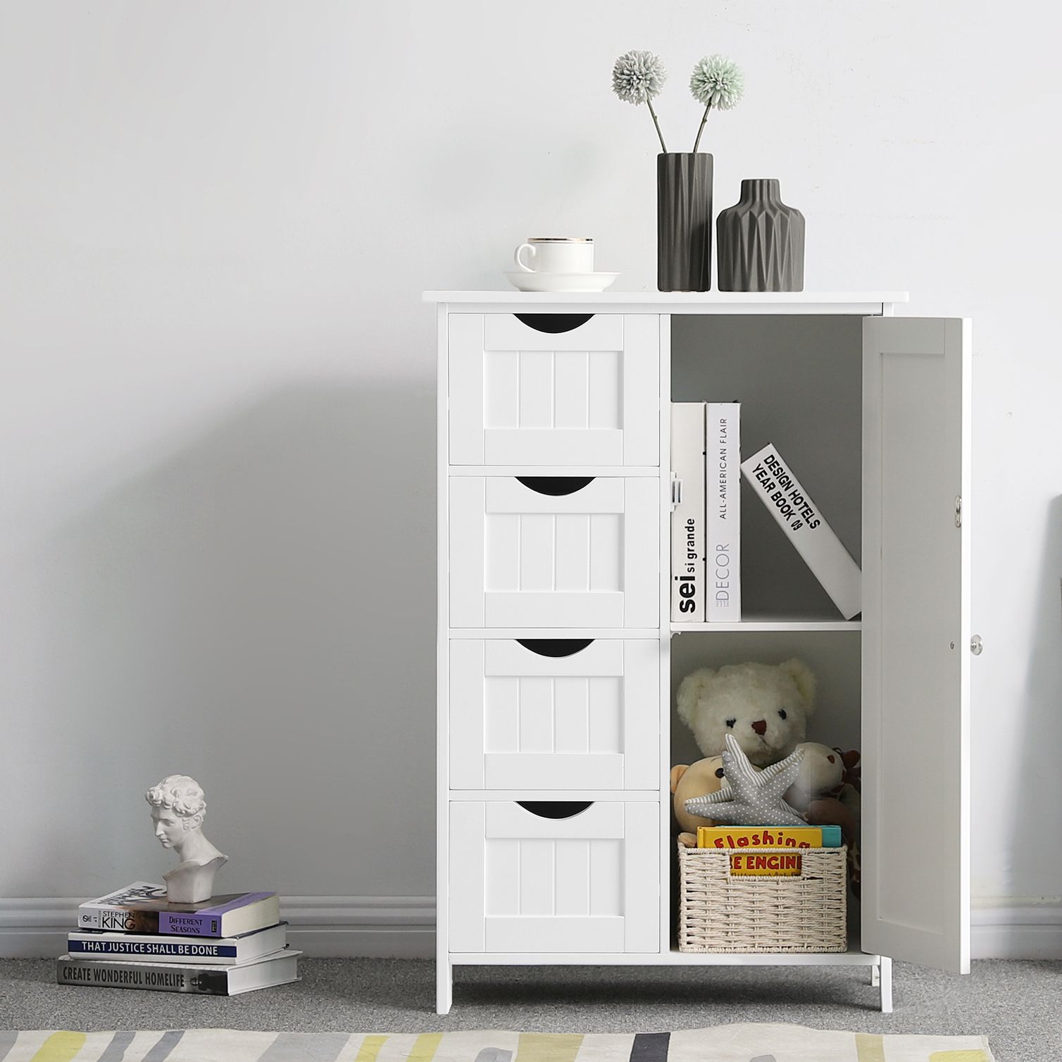 Side Drawers Storage Cabinet - Storage Cabinet | VASAGLE by SONGMICS