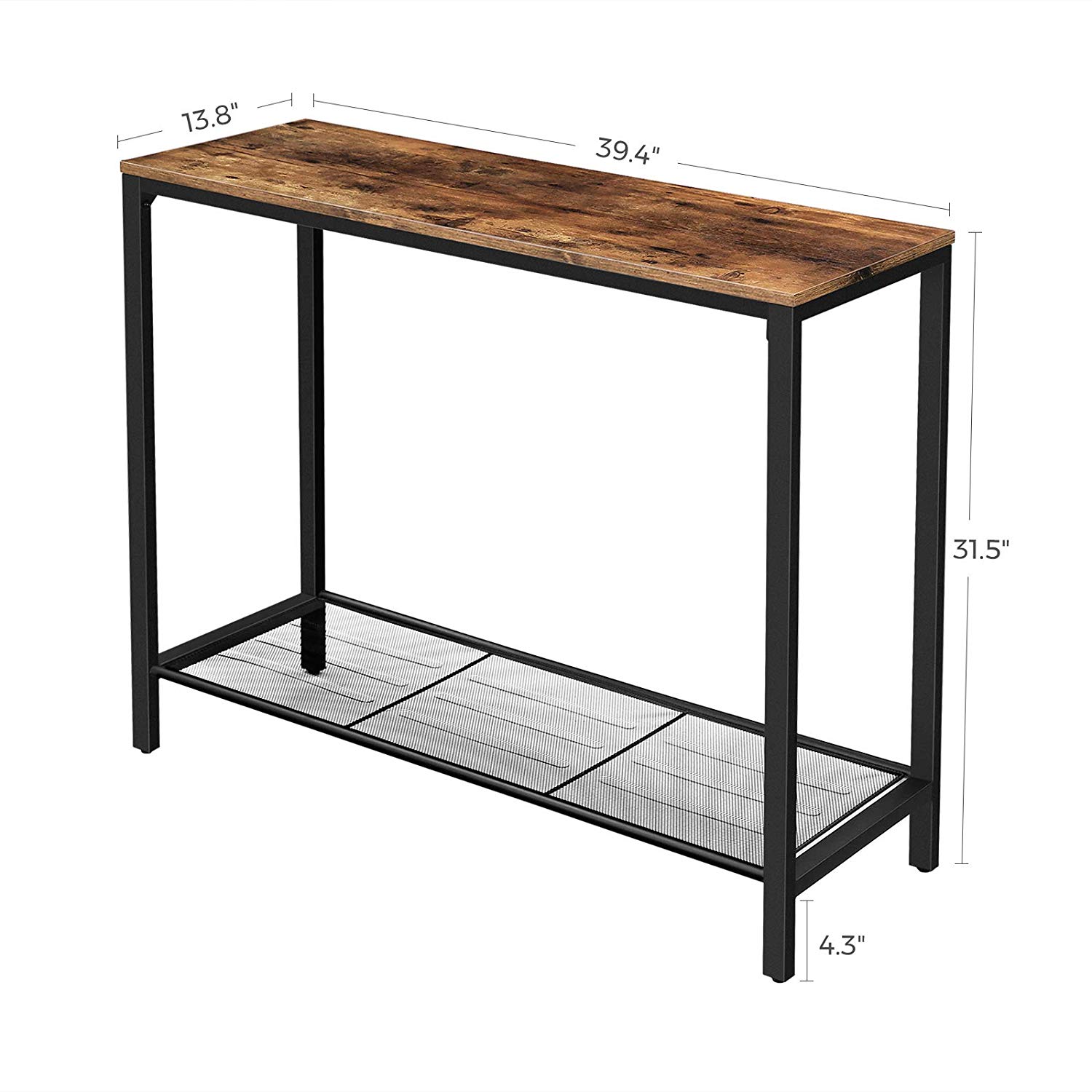 Mesh Shelf Console Table - Console Table | VASAGLE by SONGMICS