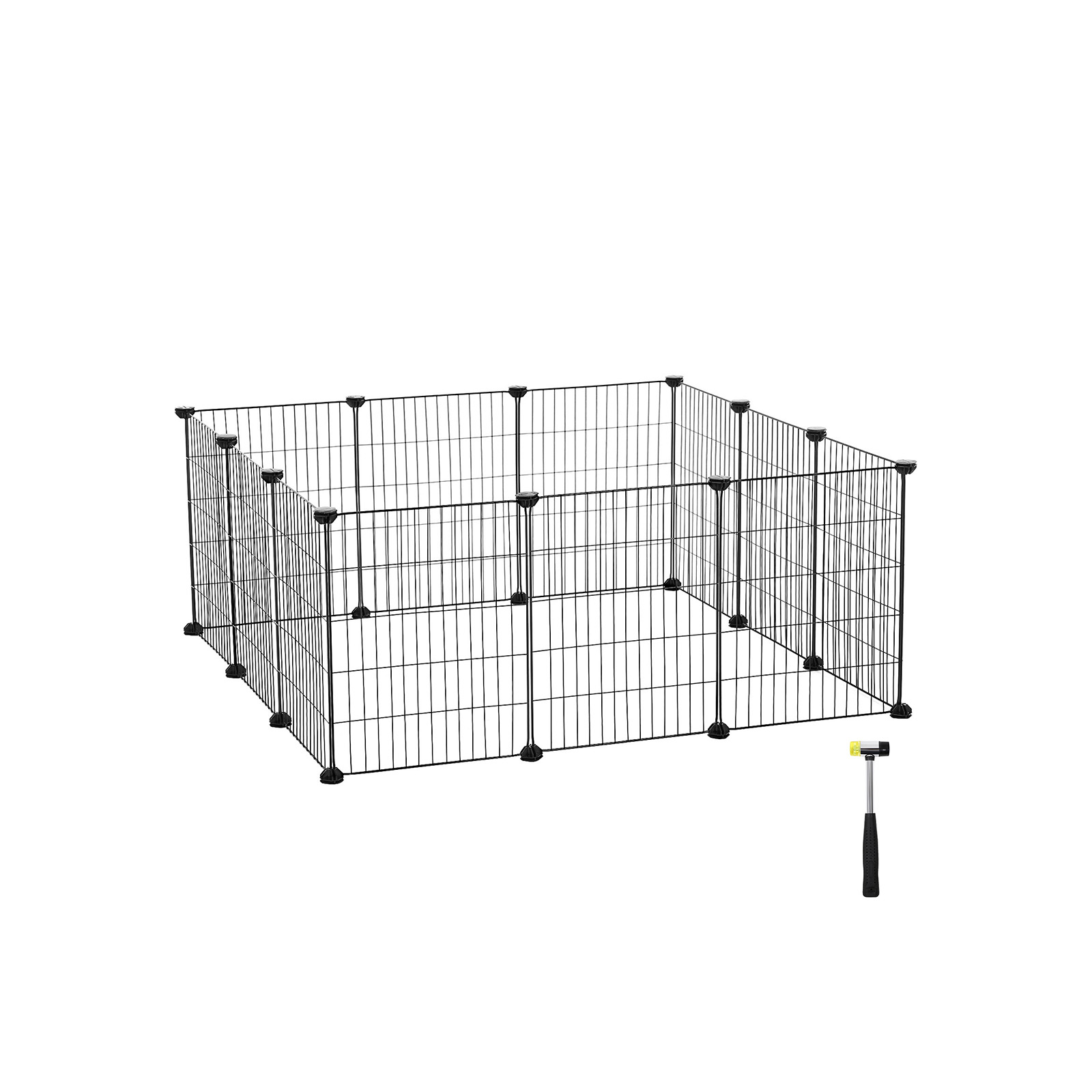 Metal Mesh Pet Playpen - Pet Playpen | SONGMICS