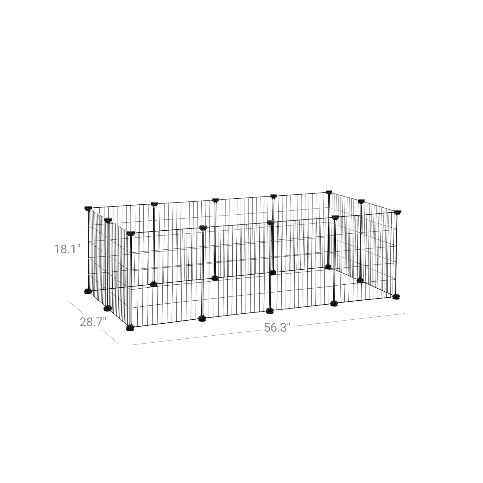 Metal Mesh Pet Playpen - Pet Playpen | SONGMICS