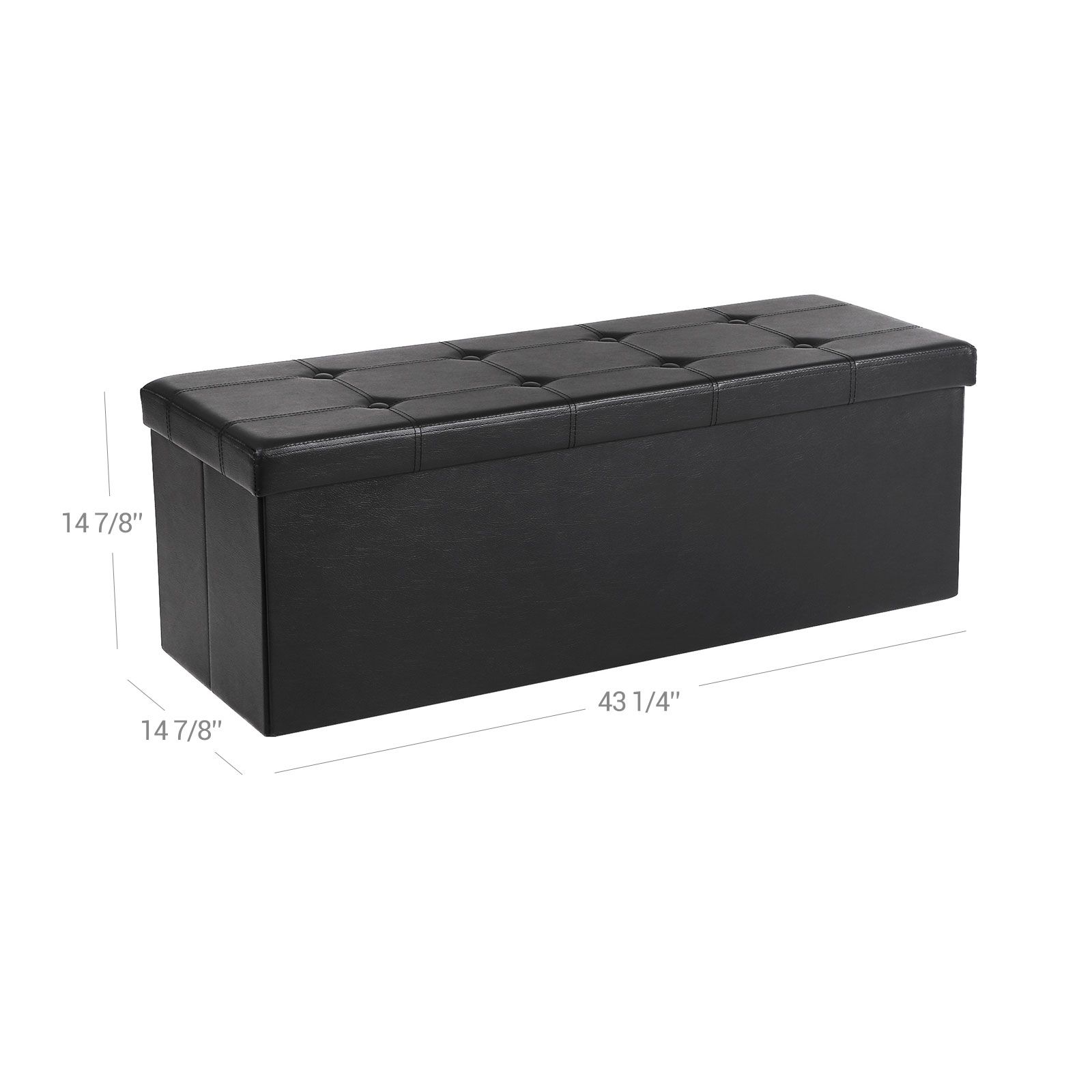 Folding Storage Ottoman Bench Ottoman Songmics