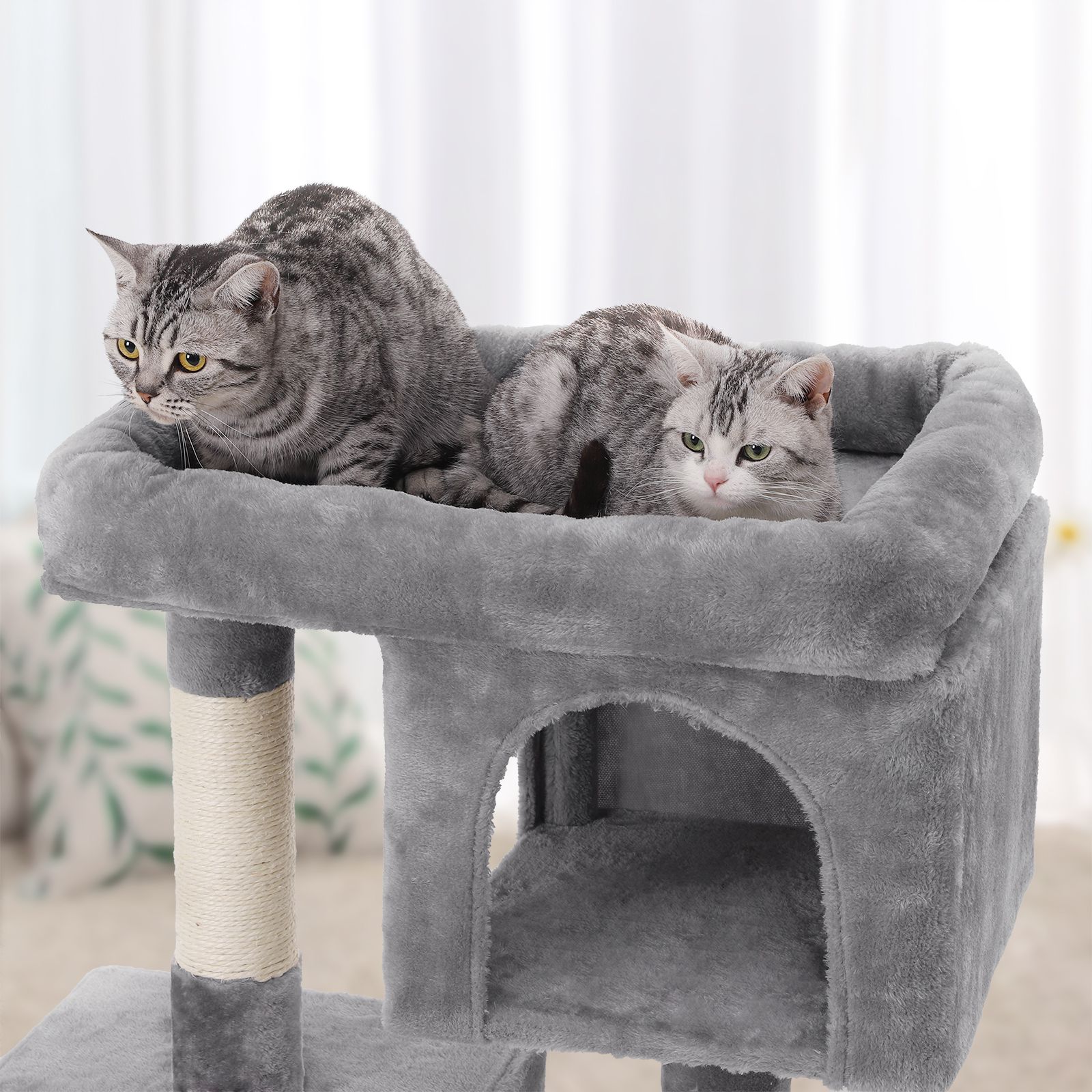 Small gray Cat Tree - Cat Tree | FEANDREA by SONGMICS