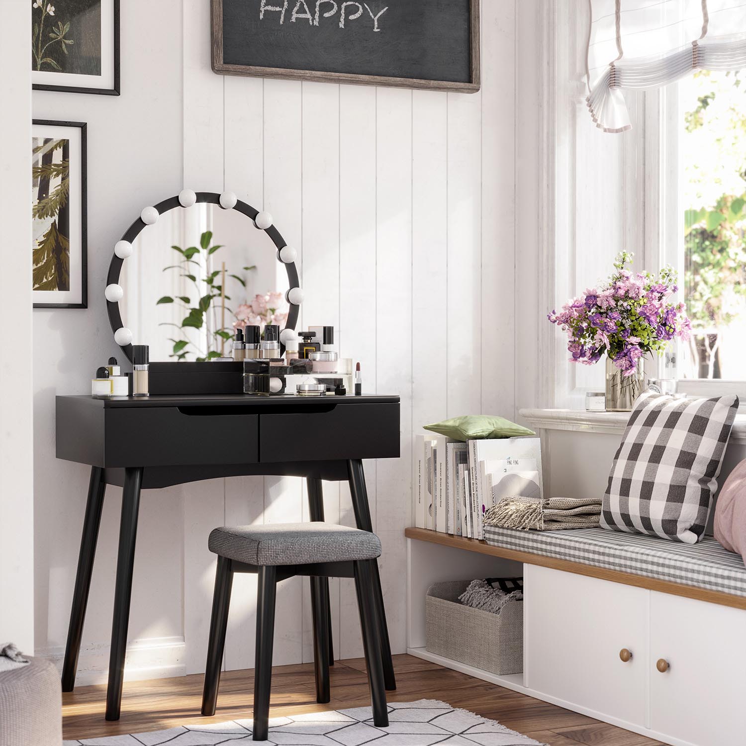Light Bulbs Vanity Set - Vanity Set | VASAGLE by SONGMICS