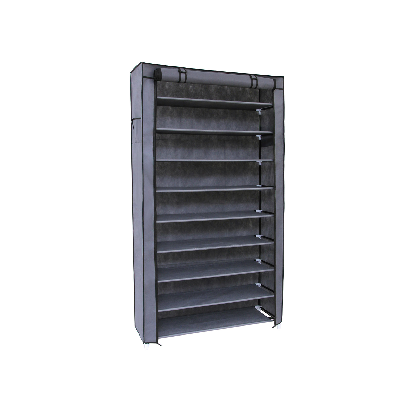 Gray Enclosed Shoe Rack - Shoe Rack | SONGMICS