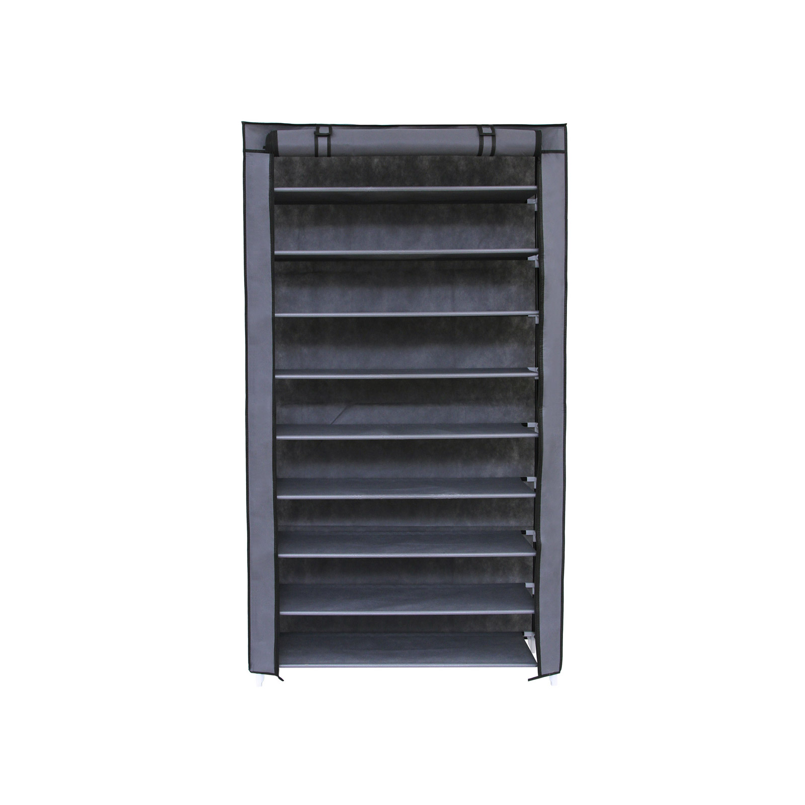 Gray Enclosed Shoe Rack - Shoe Rack | SONGMICS